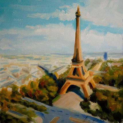 Peinture Champ de Mars par Eugène Romain | Carré d'artistes