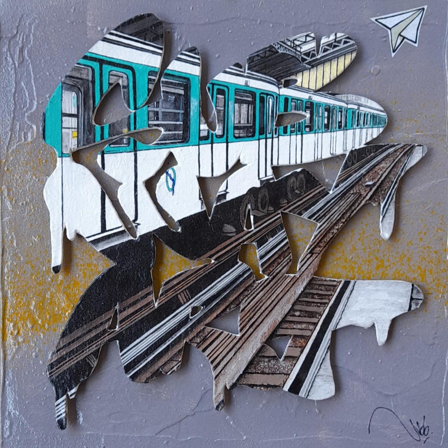 Painting Subway Art by Lassalle Ludo | Carré d'artistes