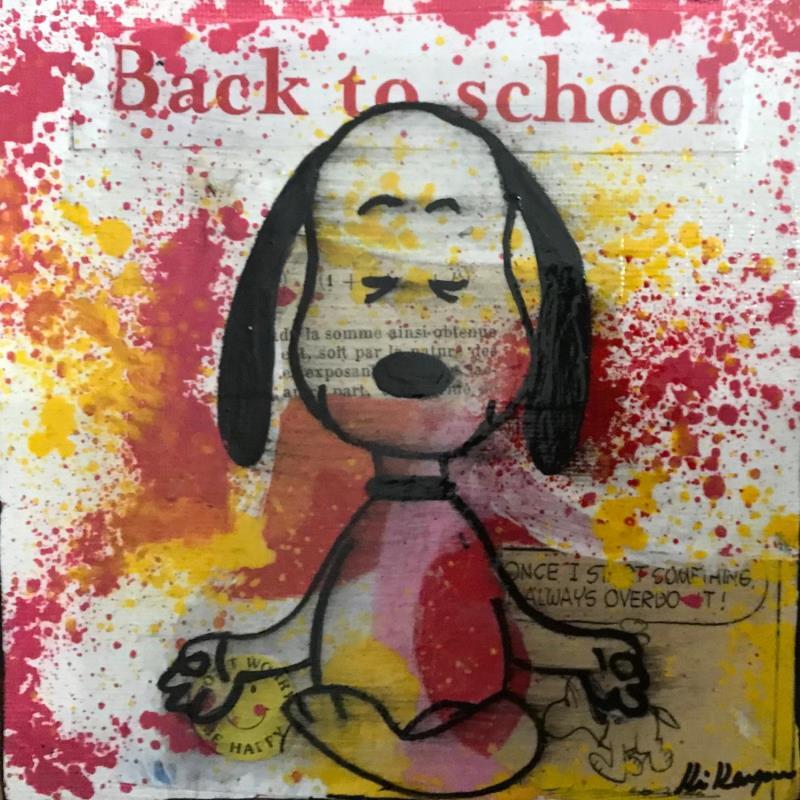 Painting Snoopy zen by Kikayou | Carré d'artistes