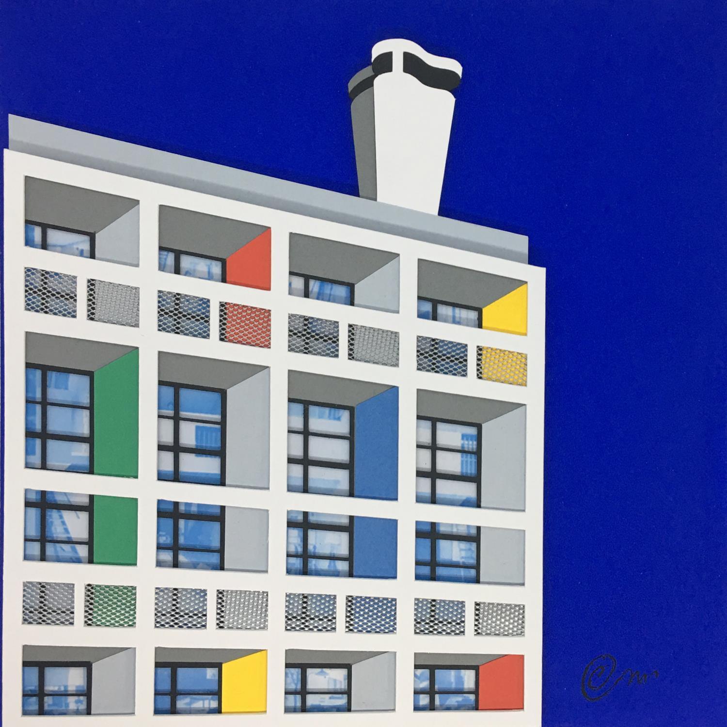 Painting En toute liberté / Unité d'habitation le Corbusier by Marek ...