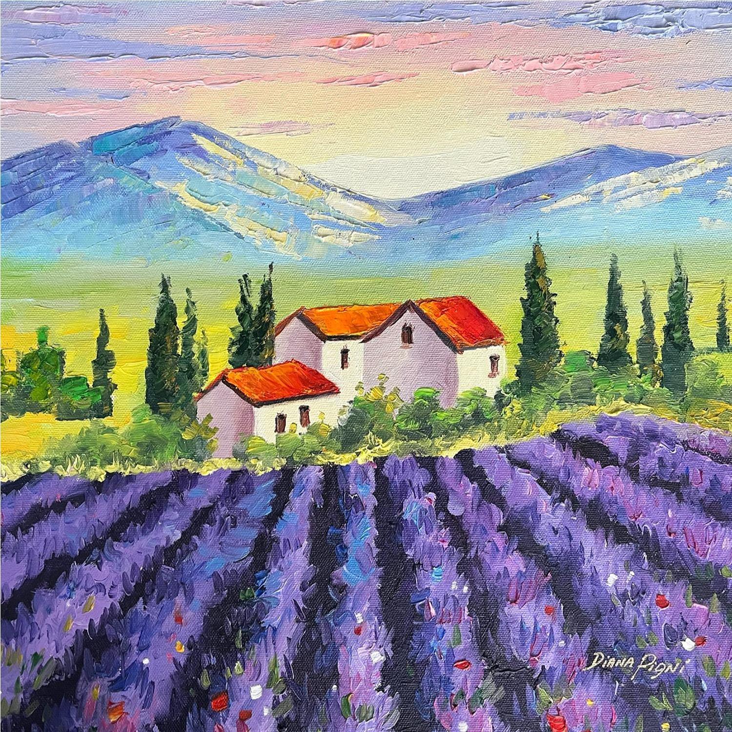 Gemälde Lavender Paradise von Pigni Diana | Carré d'artistes