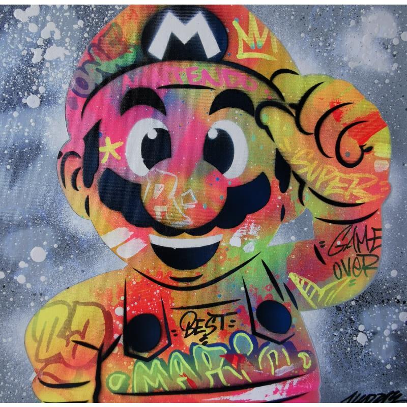 Painting Mario smile by Kedarone | Carré d'artistes