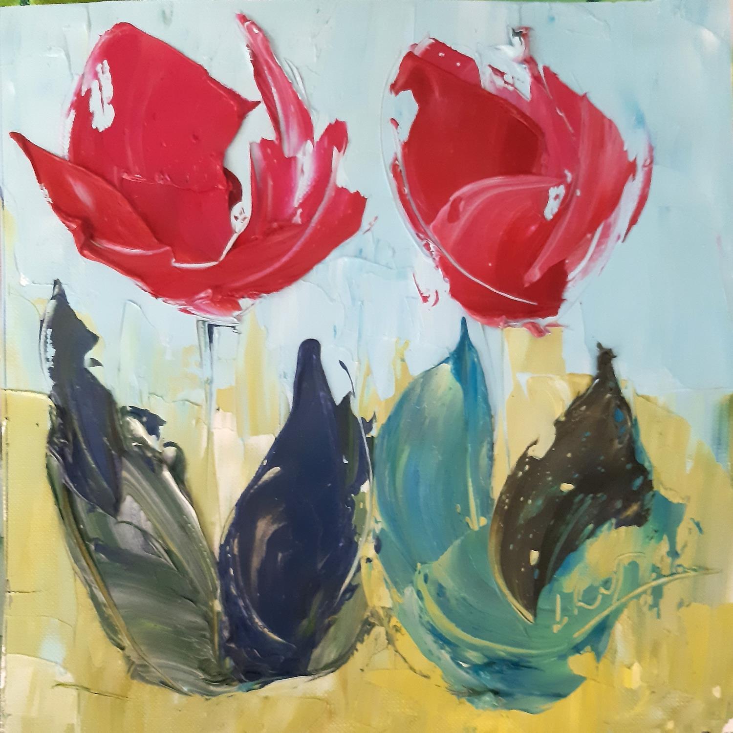 Painting ST MAXIME by Laura Rose | Carré d'artistes