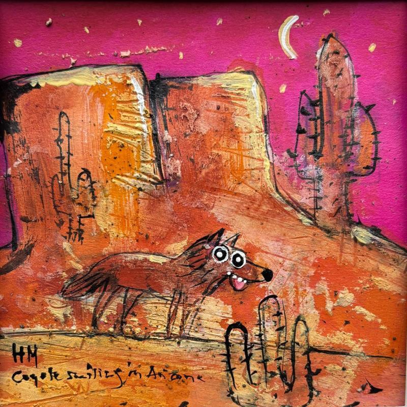 Painting Coyote Smiling by Maury Hervé | Carré d'artistes