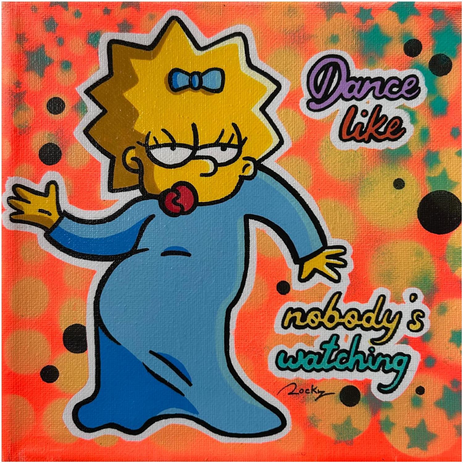 Peinture Boogie Maggie par Rocky Chaplin | Carré d'artistes