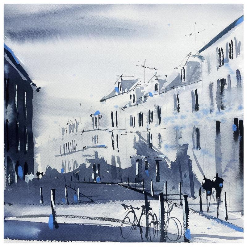 Painting Monochrome dans le vieux Lille by Bailly Kévin | Carré d'artistes