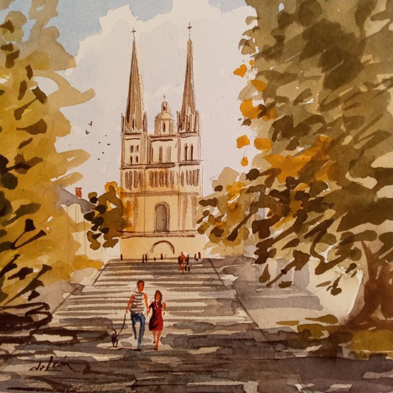 Peinture Montée Saint-Maurice par De León Lévi Marcelo | Carré d'artistes