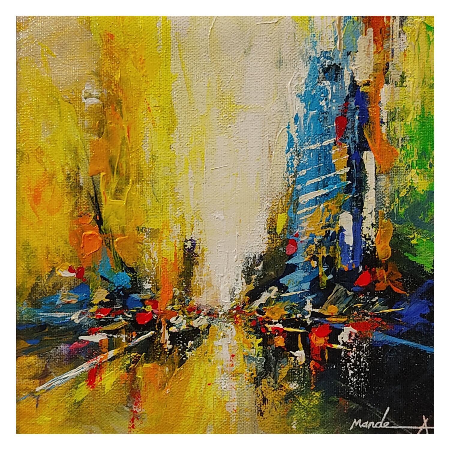 Peinture Modern Times par Mande | Carré d'artistes