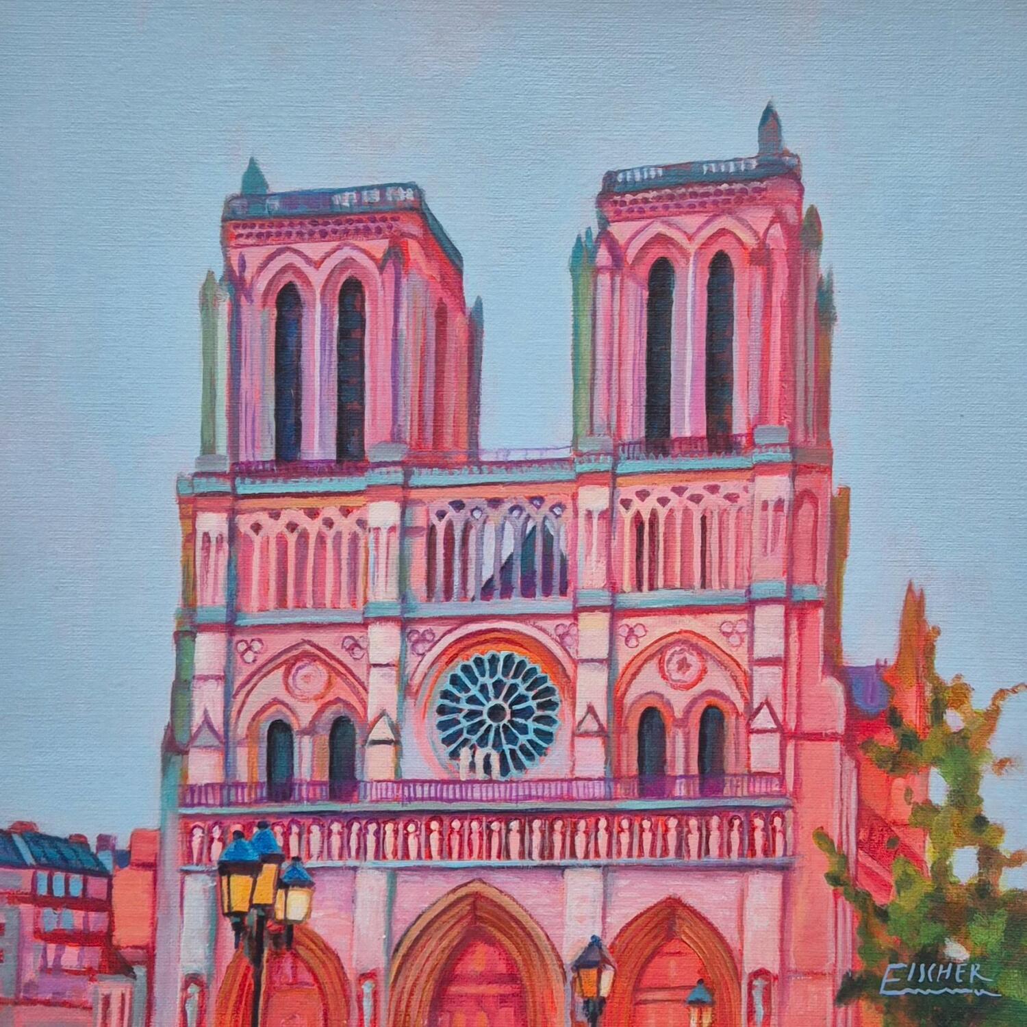 Painting Au fil des siècles by Emma Fischer | Carré d'artistes