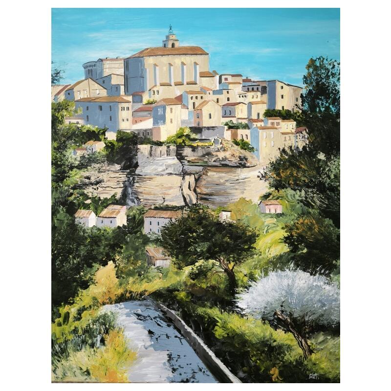 Peinture Village par Rey Ewa | Carré d'artistes