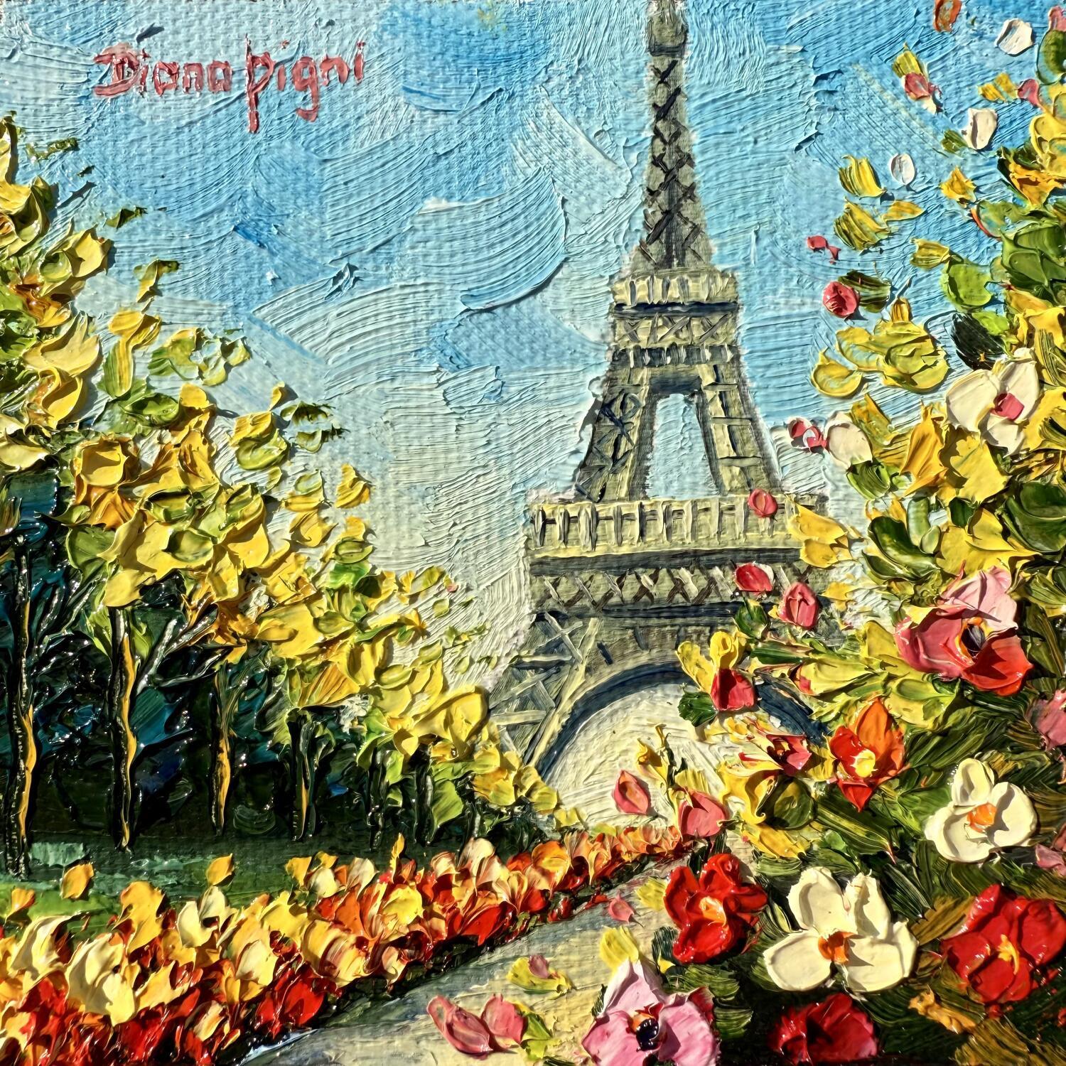 Peinture Blooming Dreams of Paris par Pigni Diana | Carré d'artistes