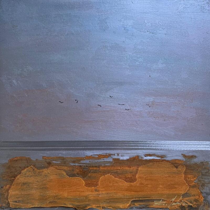 Painting Les goélands by Mahieu Bertrand | Carré d'artistes