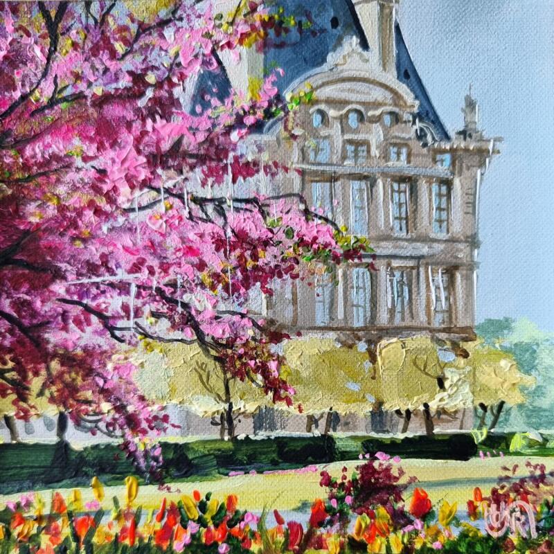 Peinture Romantic gardens of Paris par Rasa | Carré d'artistes