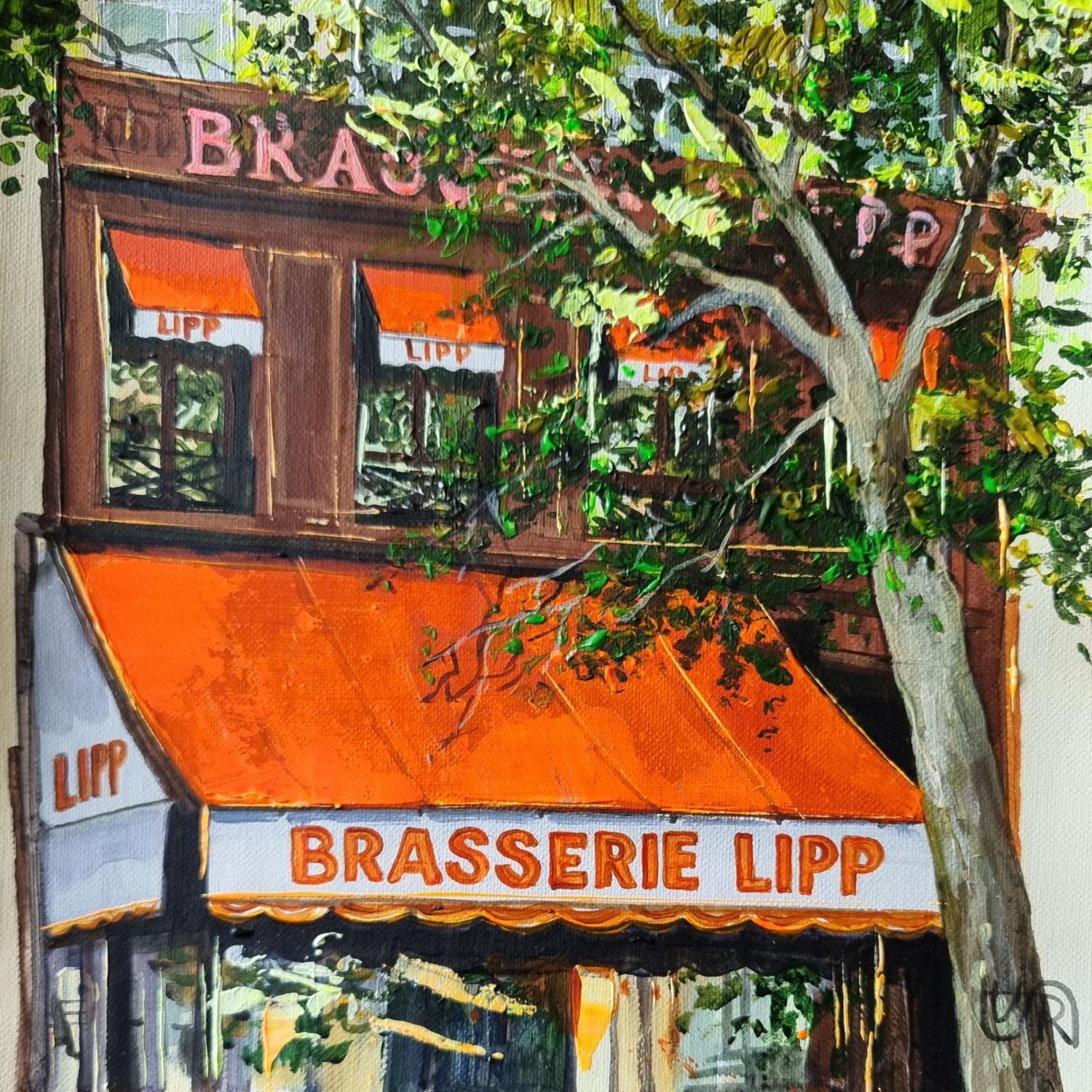 Peinture Brasserie Lipp par Rasa | Carré d'artistes