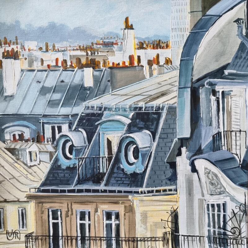 Peinture Above the roofs par Rasa | Carré d'artistes