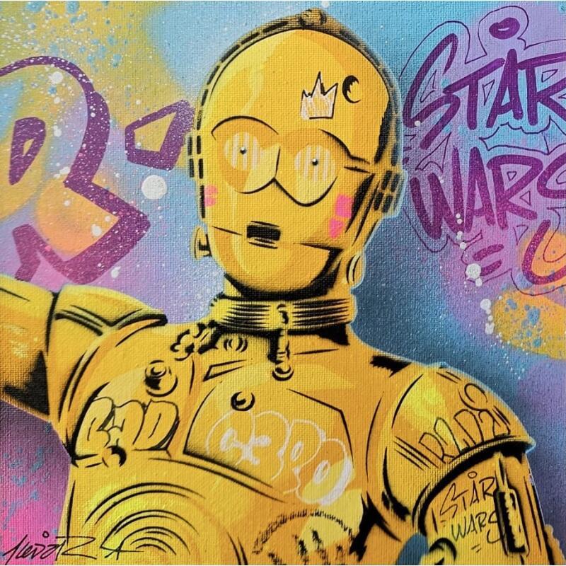 Painting C3PO by Kedarone | Carré d'artistes